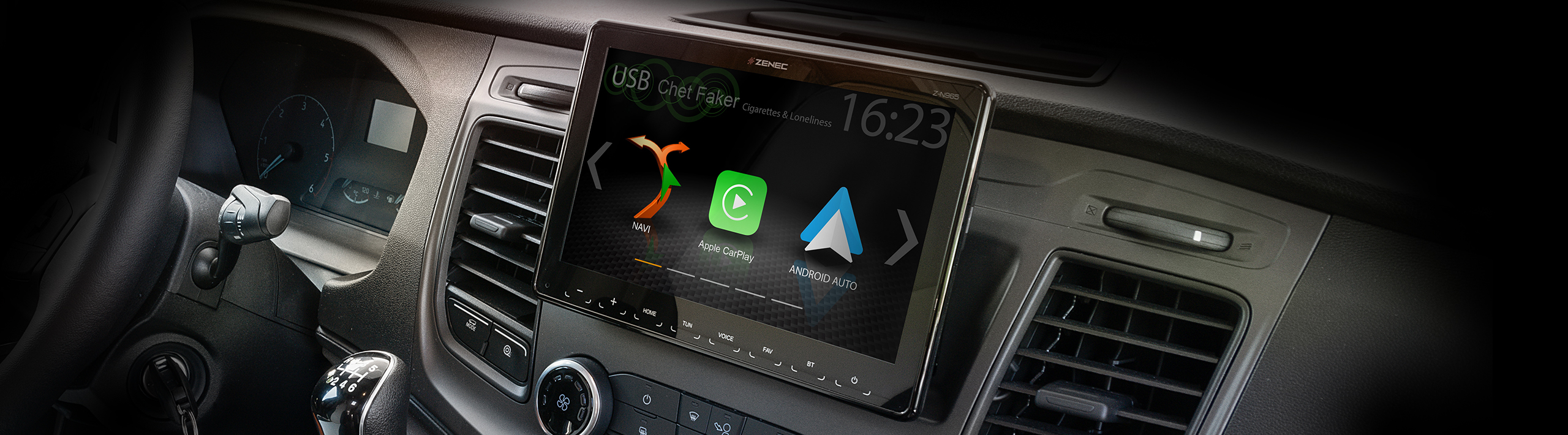 Z-N965 in the Ford Transit - ZENEC