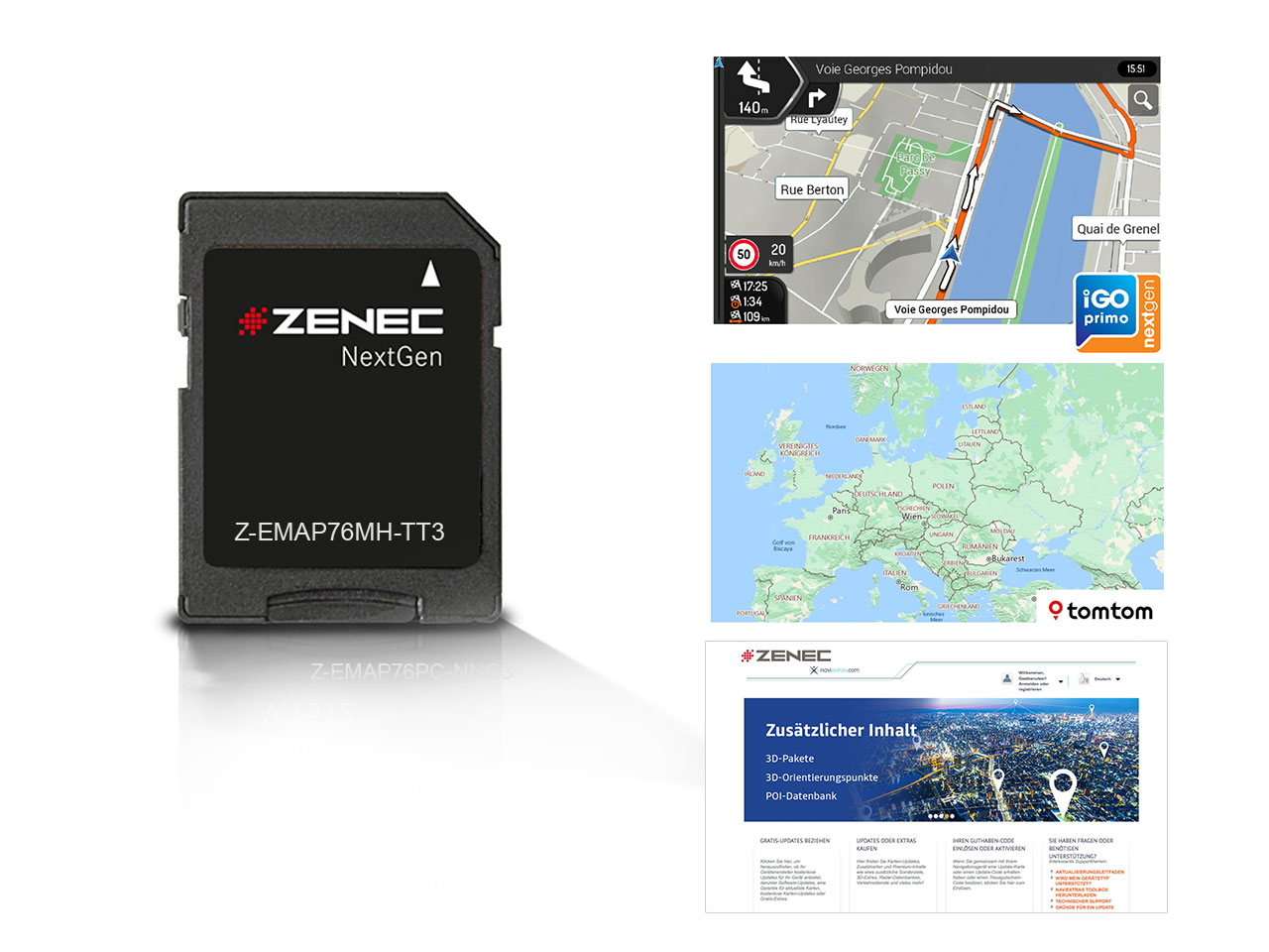 Navigationskarten – ZENEC